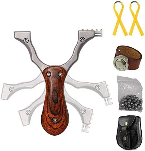Amazon.com : TOPARCHERY Slingshot Set: Pocket Shot Slingshot Flat Band ...