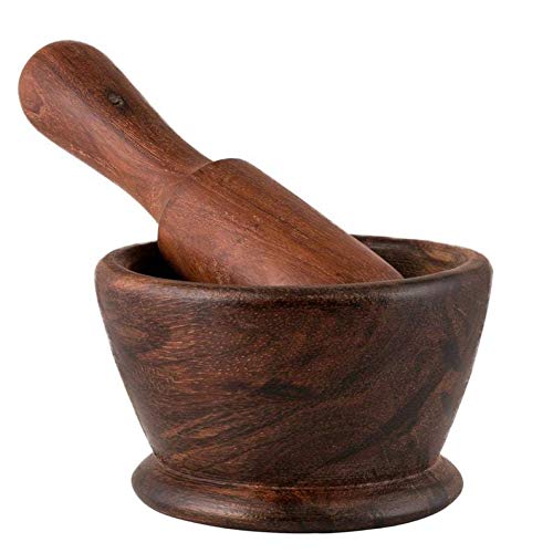 Buy IndianWoodCraft Kitchen Tool Set Wooden Pestle and Mortar Set Hamam ...
