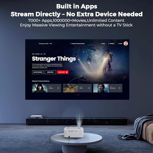 [AI Movin 2.0 OS /2000 ANSI /Official-Apps] Outdoor-Projector-4k with ...