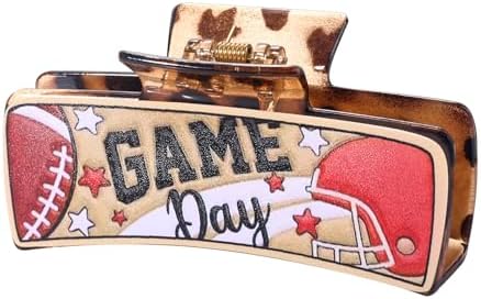 Amazon.com: LILIE&WHITE 1PC American Football Hair Clips For Women ...