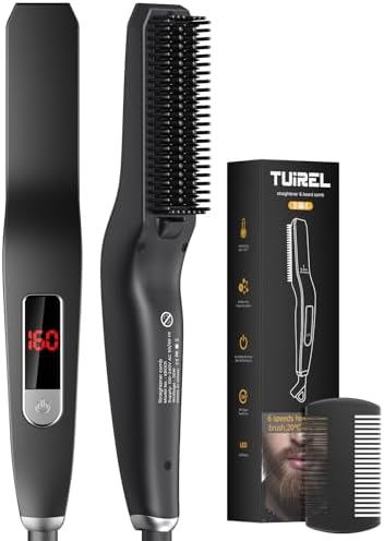 Amazon.com : Beard Straightener Comb for Men,Hair Hot Comb,Quick ...