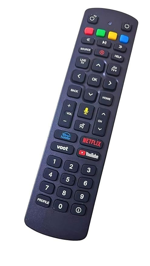 Buy Jio Remote for Setup Box and Fiber Set Top Box with Bluetooth Voice ...
