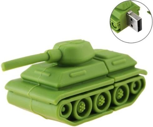 8GB USB Flash Drive Cartoon Tank Shaped 8G Memory Stick – Green – BigaMart