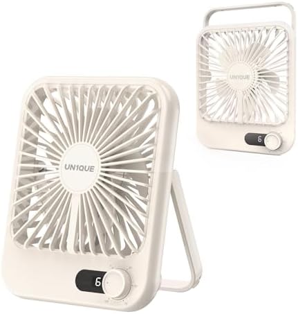 EcoLink Comfy Rechargeable Fan (White),Emergency Portable USB Fan with ...