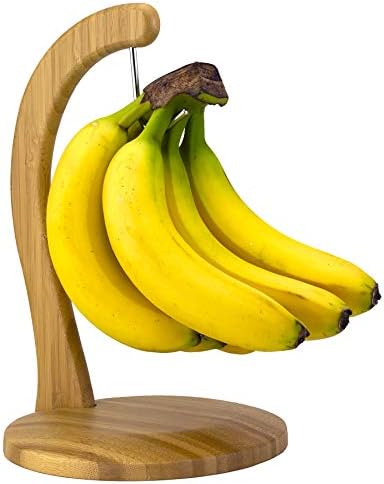 Amazon.com: Totally Bamboo Banana Holder – Wooden Banana Stand and ...