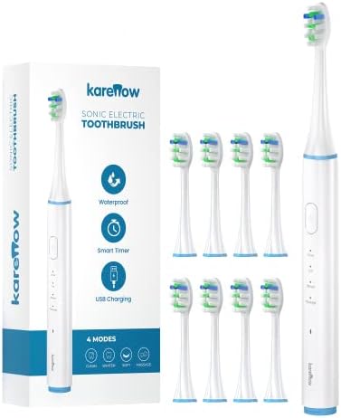Electric Toothbrush for Adults Rechargeable - 4 Modes Electric ...