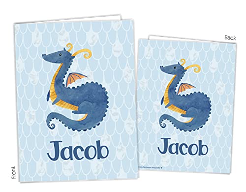 Amazon.com: Dragon 2 Pocket Folder Gift Name Back to School Supplies ...