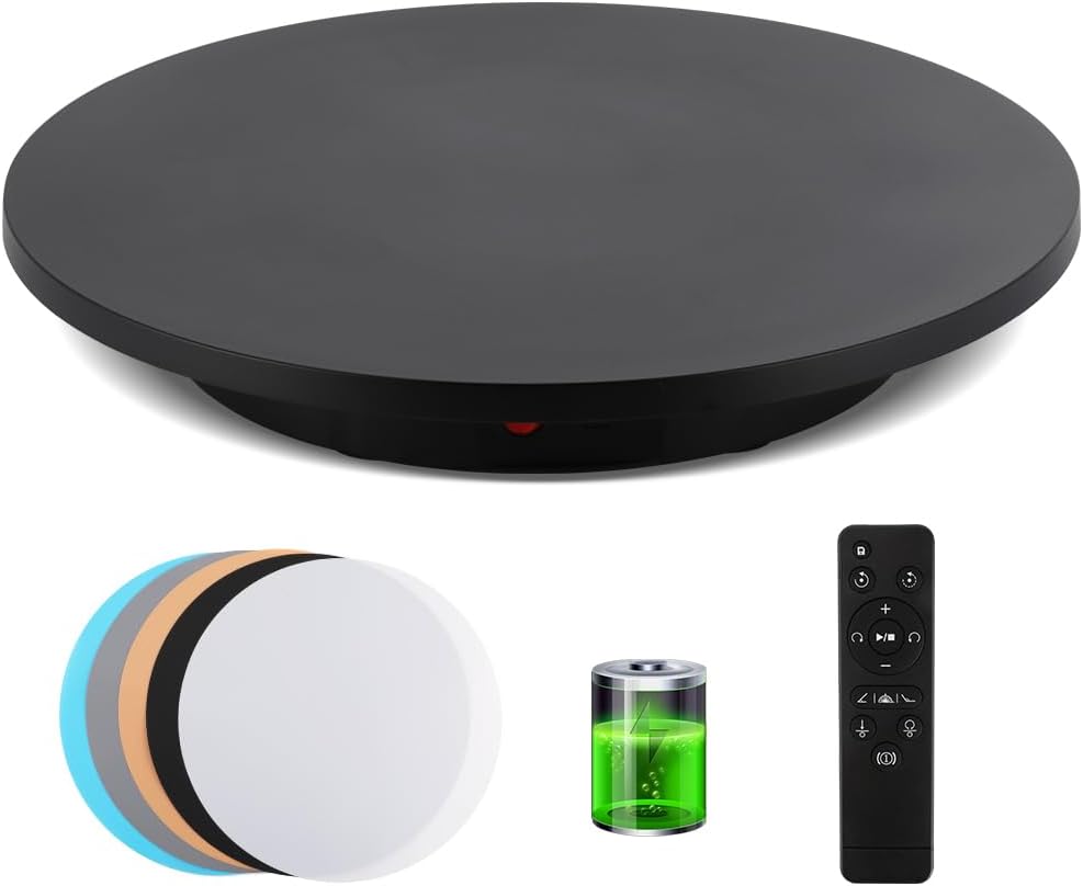 Amazon.com: Flyrivergo Photography Turntable 16.5inch/220lbs, Powered ...