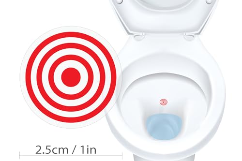 Bullseye Toilet Target Stickers Bulk Pack for Toilets and Urinals (13 ...