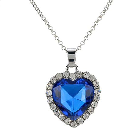 Yellow Chimes Crystals From Swarovski Deep Ocean Blue Heart