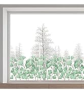 Amazon.com: GORGECRAFT 118x39cm Large Green Leaf Window Stickers ...