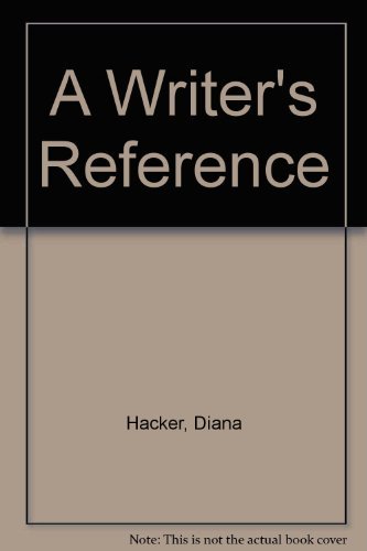 Buy A Writer's Reference Book Online at Low Prices in India | A Writer ...