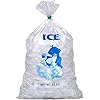 Amazon.com: 8LB Clear Plastic Ice Bags - 100 Bags per case - 10"x22 ...