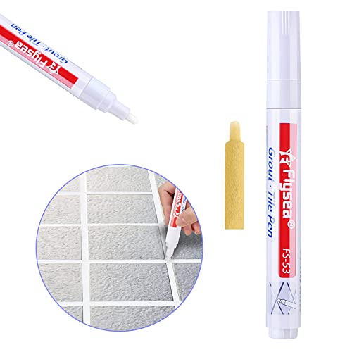 6 Pieces White Grout Tile Pens Grout PensWaterproof Grouting Pen & 6 ...