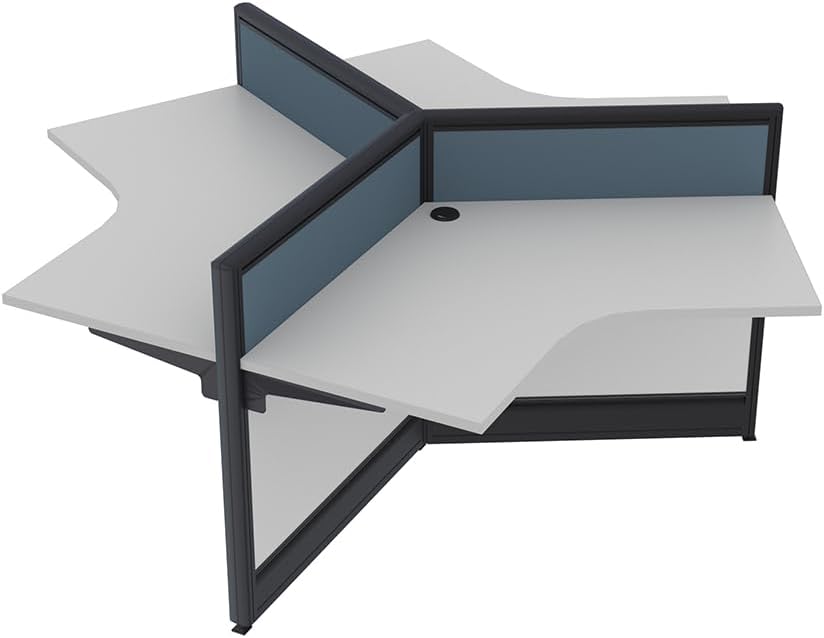 Amazon.com : Small Library Study Desk Stations | 3 Pack 120 Degree ...