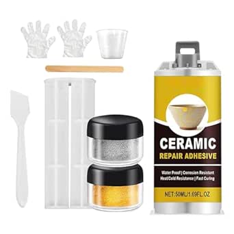 Pottery Repair Kit,Food Safe Adhesive Glue Art Craft - Ceramic Mug ...
