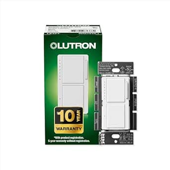 Lutron Maestro LED+ Dual Dimmer and Switch | 75-Watt LED Bulbs/2.5A Fans, Single-Pole | MACL ...