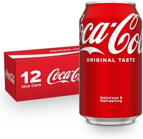 Amazon.com: Coca-Cola Fridge Pack Soda Soft Drink, 12 fl oz Cans, 12 ...