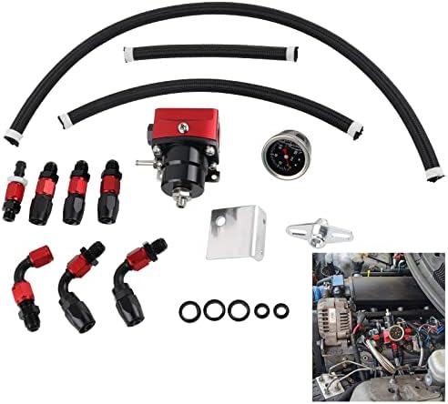 Amazon.com: EFI Fuel Pressure Regulator Kit with Bypass Return 0-140psi ...