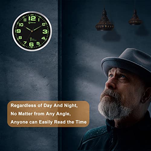 Snapklik.com : Atomic Analog Wall Clock, 12 Night Light Wall Clocks ...