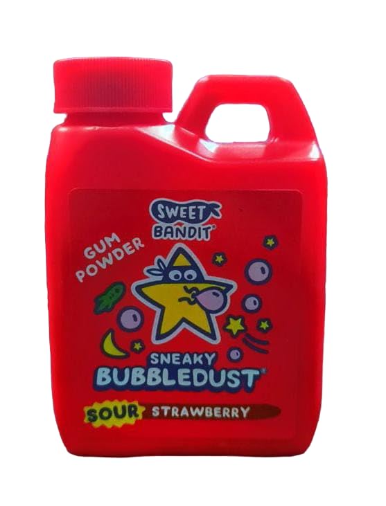 Amazon.com : Sweet Bandit Sneaky Bubbledust Sour Strawberry Flavor ...