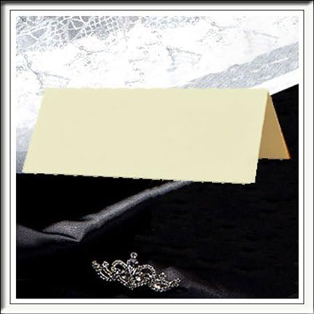 Amazon.com: Classic Ivory Name Place Wedding Cards x 20 : Home & Kitchen