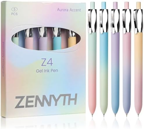 Amazon.com: Ddaowanx Gel Pens,5Pcs Fine Point Smooth Writing Pens,0.5mm ...