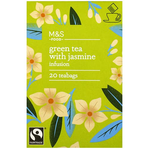 Amazon.com : Marks and Spencer Green Tea With Jasmine Infusion Teabags ...