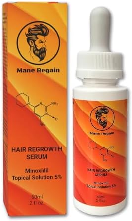 Amazon.com : Mane Regain - Minoxidil Topical Solution USP 5%, Extra ...