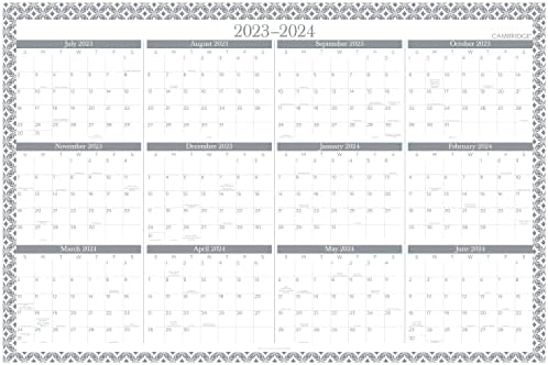 Amazon.com: Cambridge 2023-2024 Erasable Wall Calendar, 24" x 36", Large, Academic & Regular ...