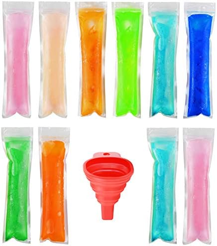 Amazon.com: FEBSNOW 160 Ice Lolly Bags Disposable Ice Popsicle Mold ...