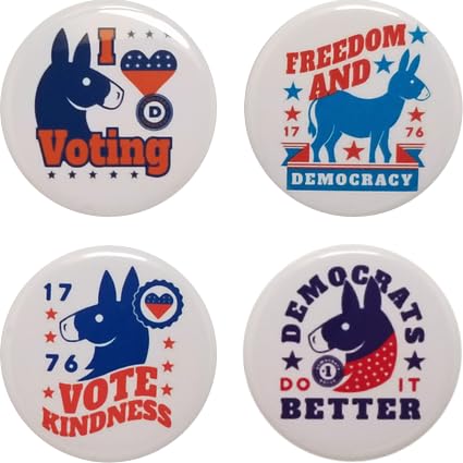 Amazon.com: Election button variety pack: DEMOCRATS DO IT BETTER ...