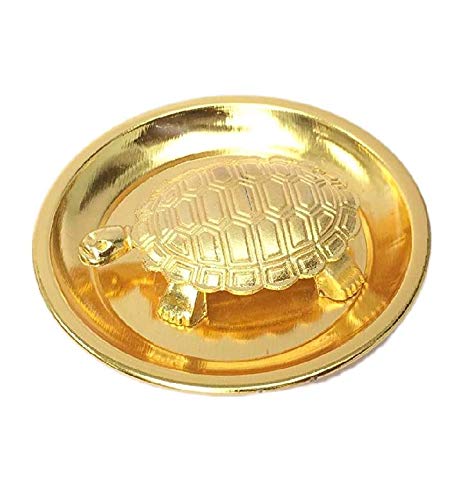 Buy Golden Feng Shui Vastu Tortoise Plate Kachua Kachva Plate Golden-9 ...