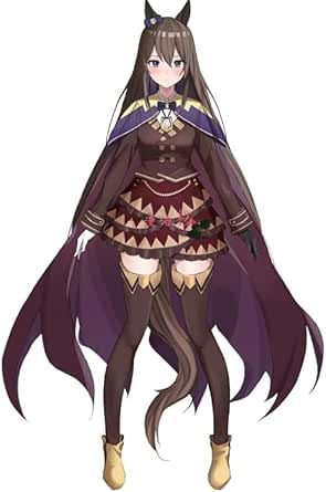 Amazon.co.jp: [900] Uma Musume Pretty Derby Deep Impact Wig, Shoes ...