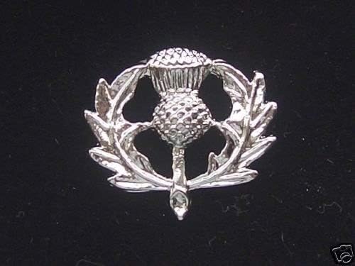 Scotland Silver Thistle Lapel Pin Badge : Amazon.co.uk: Fashion