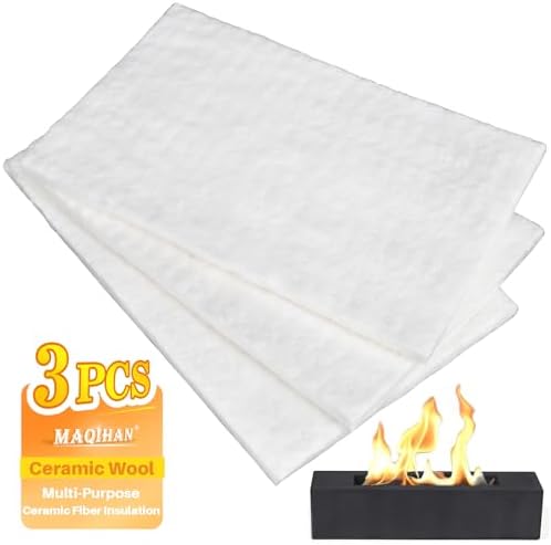 Amazon.com : MAQIHAN Ceramic Wool Wick Sheet - 3PACK Ceramic Fiber ...