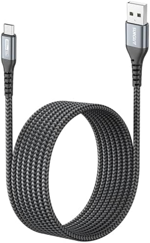 Amazon.com: SUNGUY Micro USB Cable 10FT, 18W USB to Micro USB Cable ...