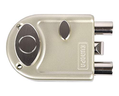 Europa Smart Key Main Door Lock 7013 with 3 Bolts, Nickel Silk, 3 +1 ...