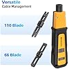 Cable Matters Punch Down Tool with 110 & 66 Blade, RJ45 Ethernet Punch ...