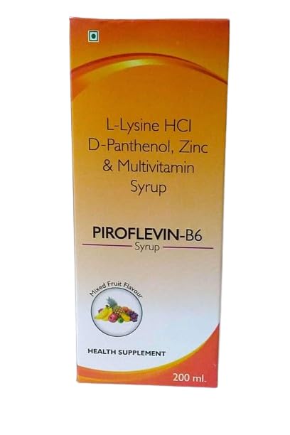 Buy PIROFLEVIN-B6 Syrup For Enthusiastic Life of Childhood With Added ...