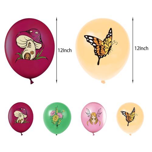 LAWENDA Fairy Party Decoration Includes Banner Balloons Cake Topper ...