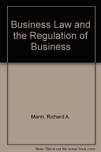 Amazon.com: Business Law and the Regulation of Business: 9780314064608 ...