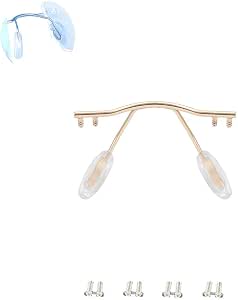 Amazon.com: Glasses Nose Pads Arm Frameless Metal Eyeglasses Nose ...