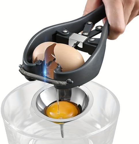 Amazon.com: Egg Cracker Egg Separator Tool,304 Stainless Steel ...