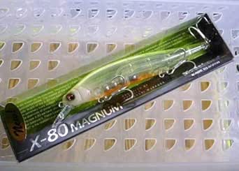 Amazon.co.jp: メガバス X-80 MAGNUM SKELETON CHART BACK : おもちゃ