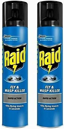 6 X 300ml Fly And Wasp Killer Spray Kills Flies Wasp Flying Ant Midges ...