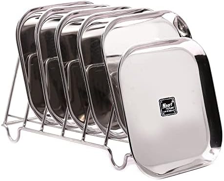 Buy Kitchen Expert Stainless Steel Plates | Set of 6 (12cm) |Heavy ...