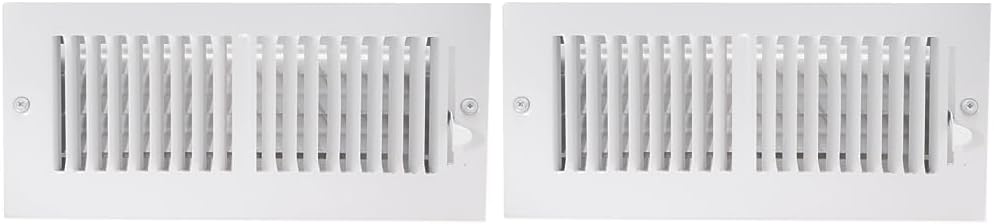 EZ-FLO 10 x 4 Inch (Duct Opening) White Air Vent Cover for Wall or ...