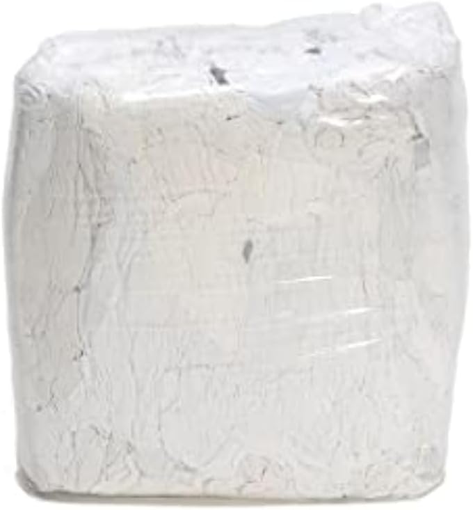 CanvasGT Pure/Normal White Cotton Waste Rag - 8kg (Normal White ...