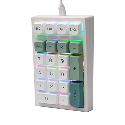 EPOMAKER TH21 21 Keys Hot Swap 2.4Ghz/Bluetooth 5.0/Wired Programmable ...